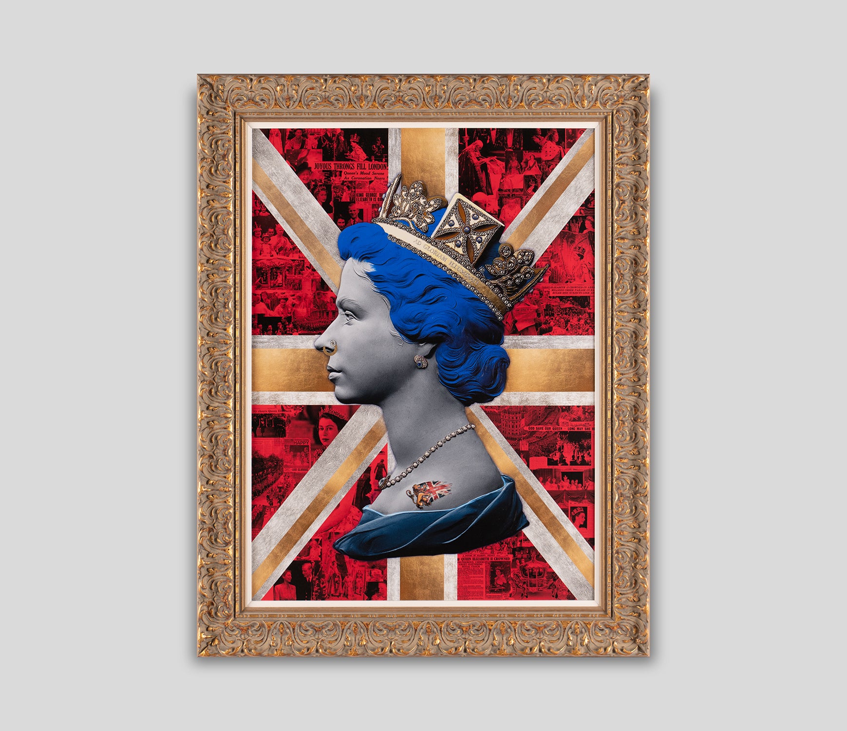 Blue & Red Headlines Queen | Illuminati Neon