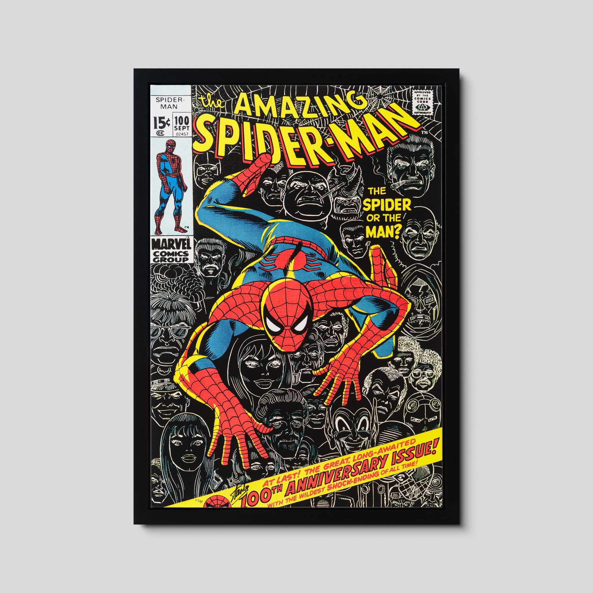 The Amazing Spider-Man #100 - The Spider Or The Man? - Boxed Canvas ...