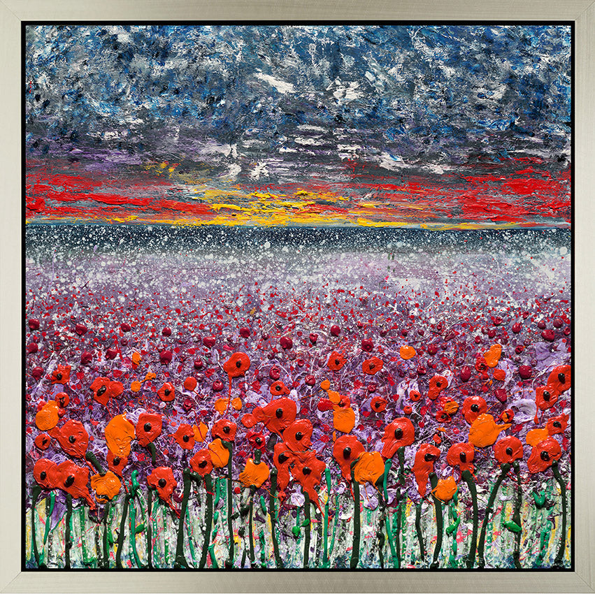 Black Poppy | Boxed Canvas