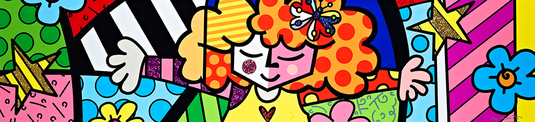 Sweet Hug | hand embellished | Romero Britto