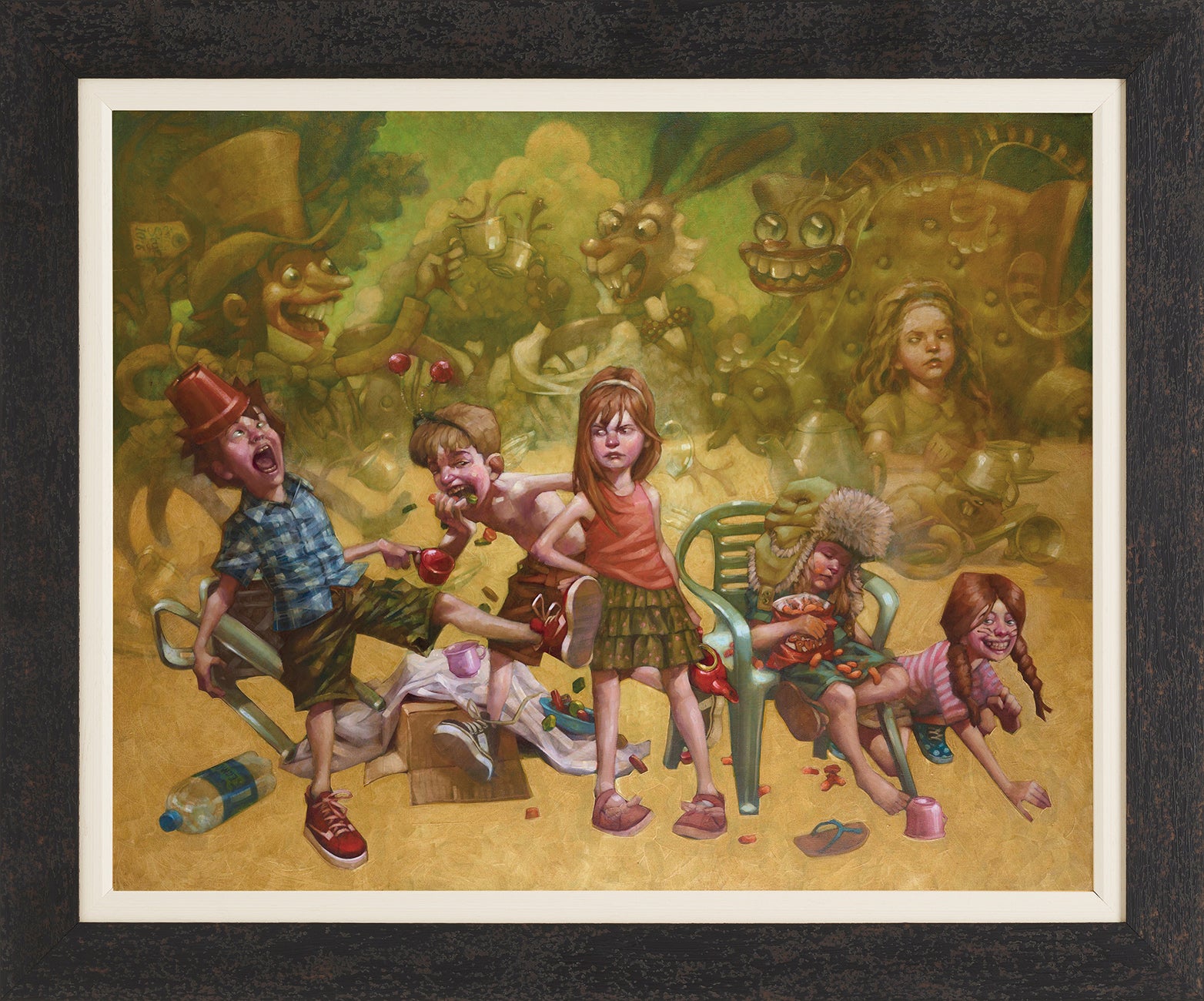 We're All Mad Here, I'm Mad, You're Mad (Canvas on Board) | Craig Davison
