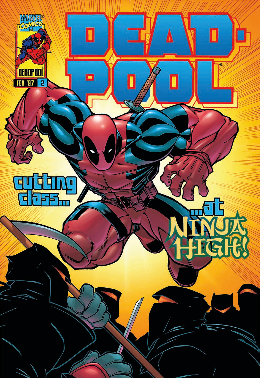 Deadpool #2 - Cutting Class at Ninja High! - Box Canvas | Marvel