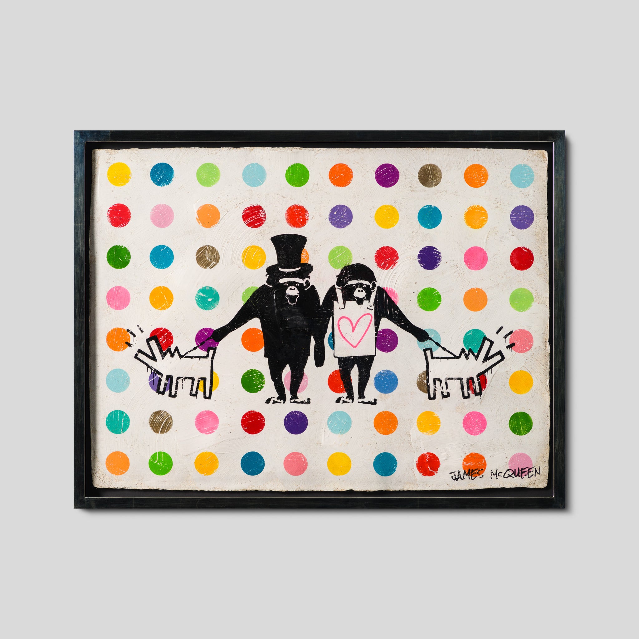 McQueen's Monkey's With Haring Dog III | James McQueen