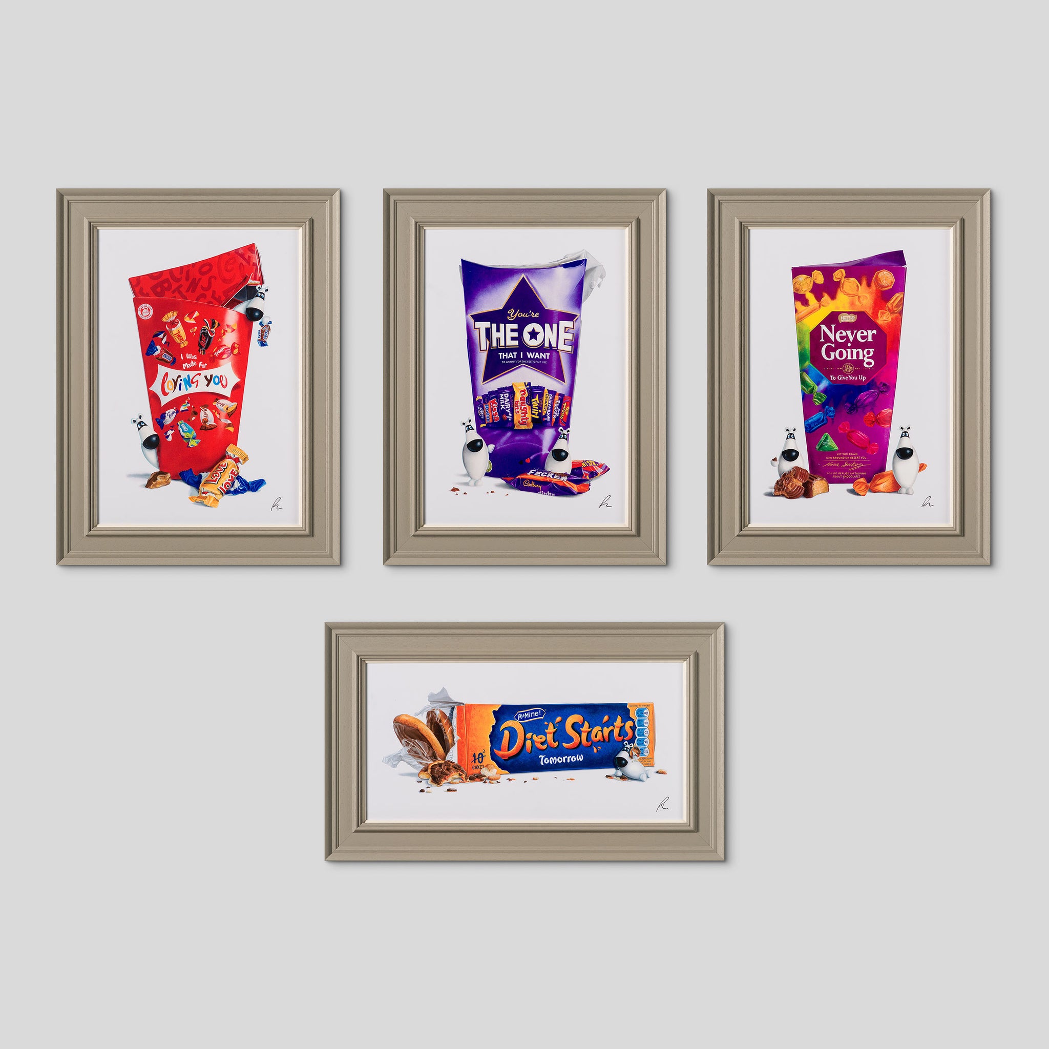 Craving Attention | Set of Four | Peter Smith