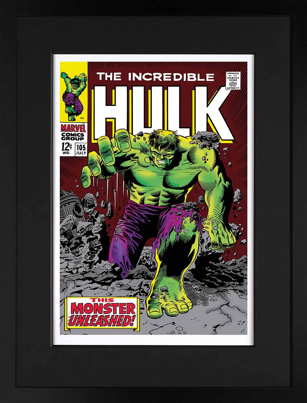 The Incredible Hulk #105 - This Monster Unleashed! - Giclee on Paper ...