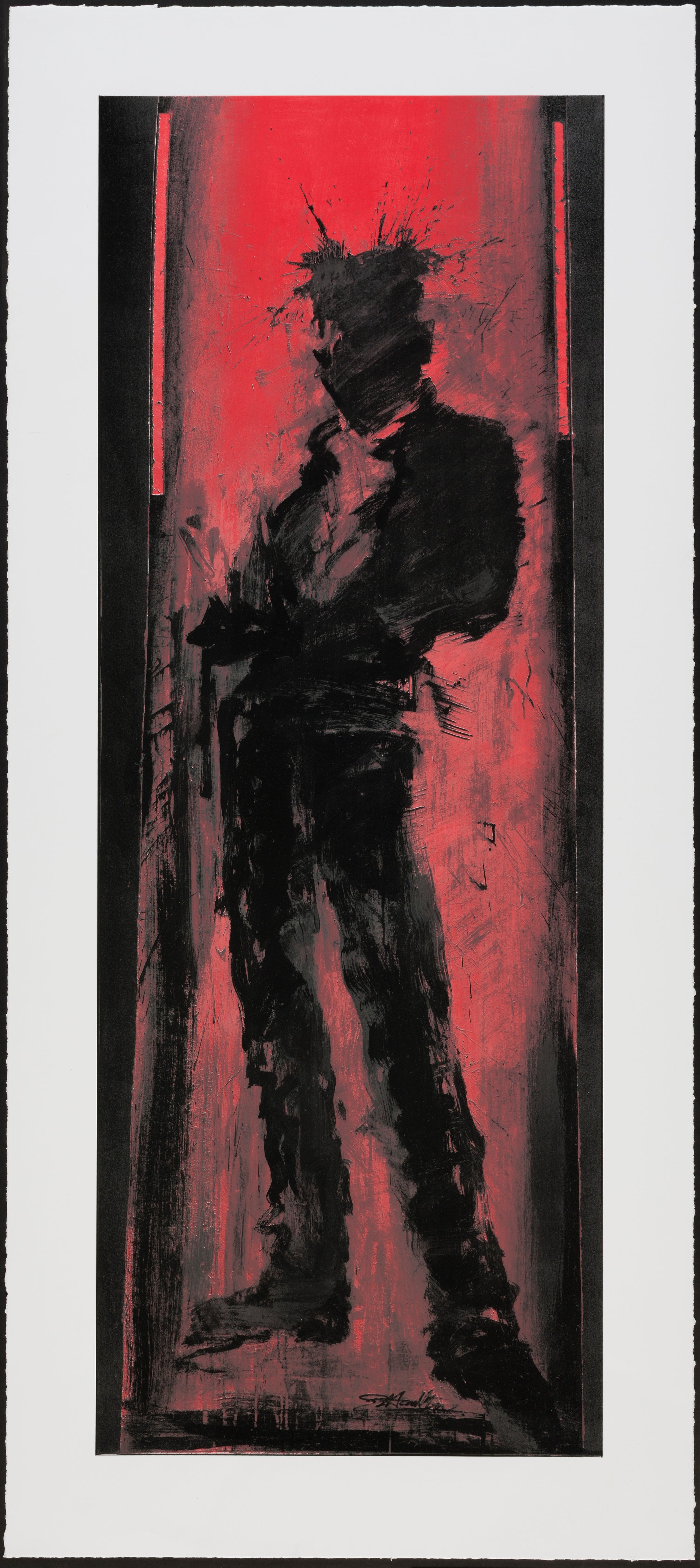 Standing Shadowman Red | Richard Hambleton