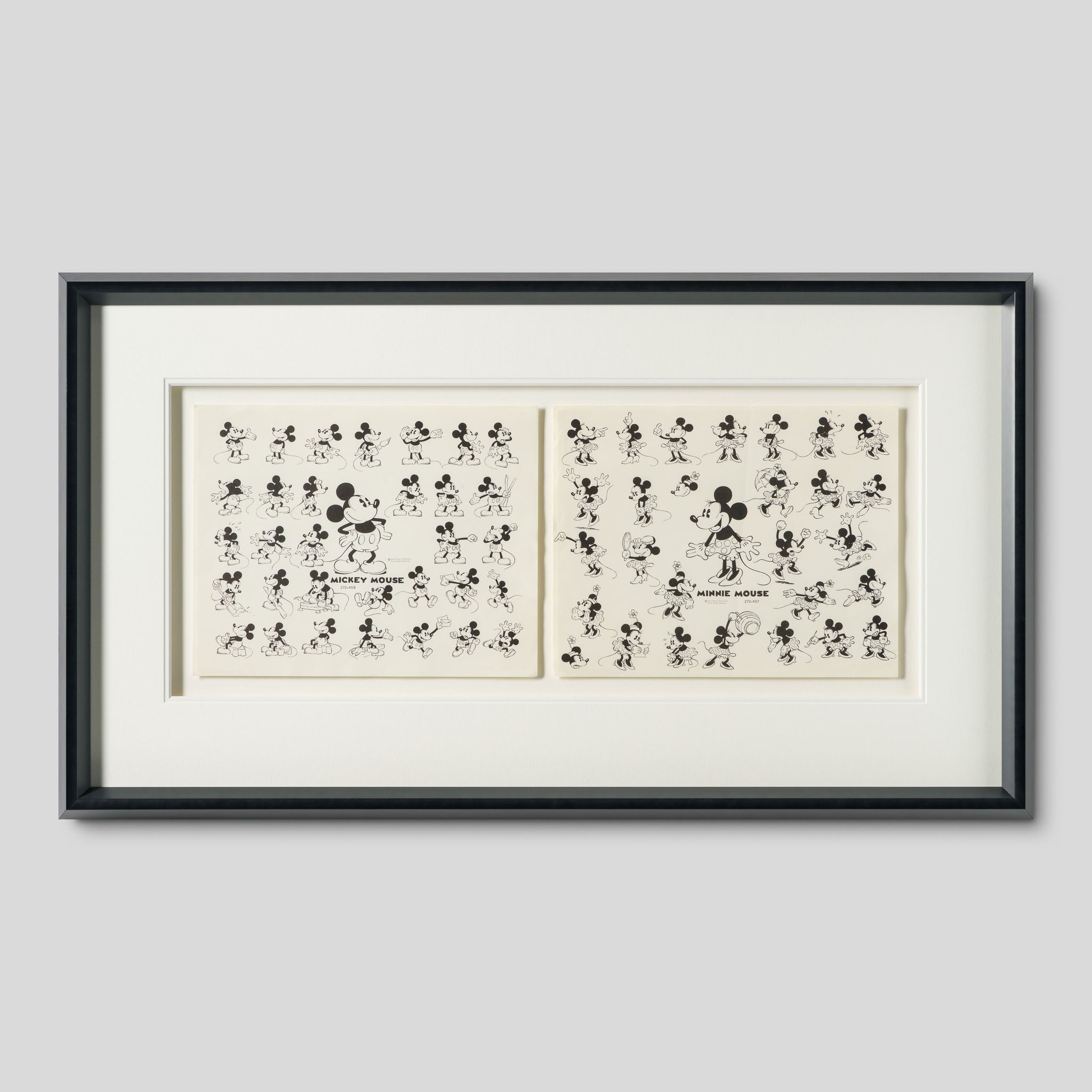 Mickey And Minnie Mouse Set of Model Sheets (Circa 1930s) | Disney Vintage